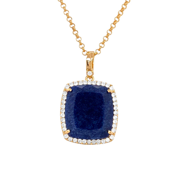 ECLECTIC Necklace (1134) - Navy Blue Quartz / YG – VIANNA FASHION